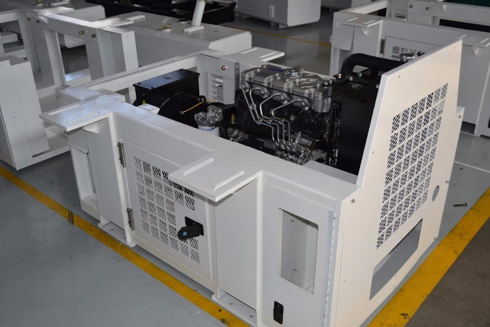 Undermount 20kva 냉동차 genset 콘테이너 디젤 엔진 발전기 포좌는 냉각을 거치합니다